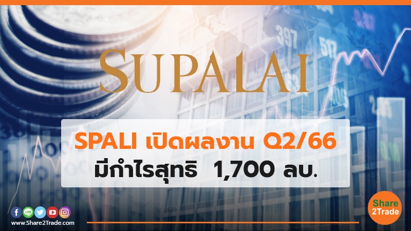 SPALI เปิดผลงาน Q2/66 มีกำไรสุทธิ 1,700 ลบ. | Share2Trade